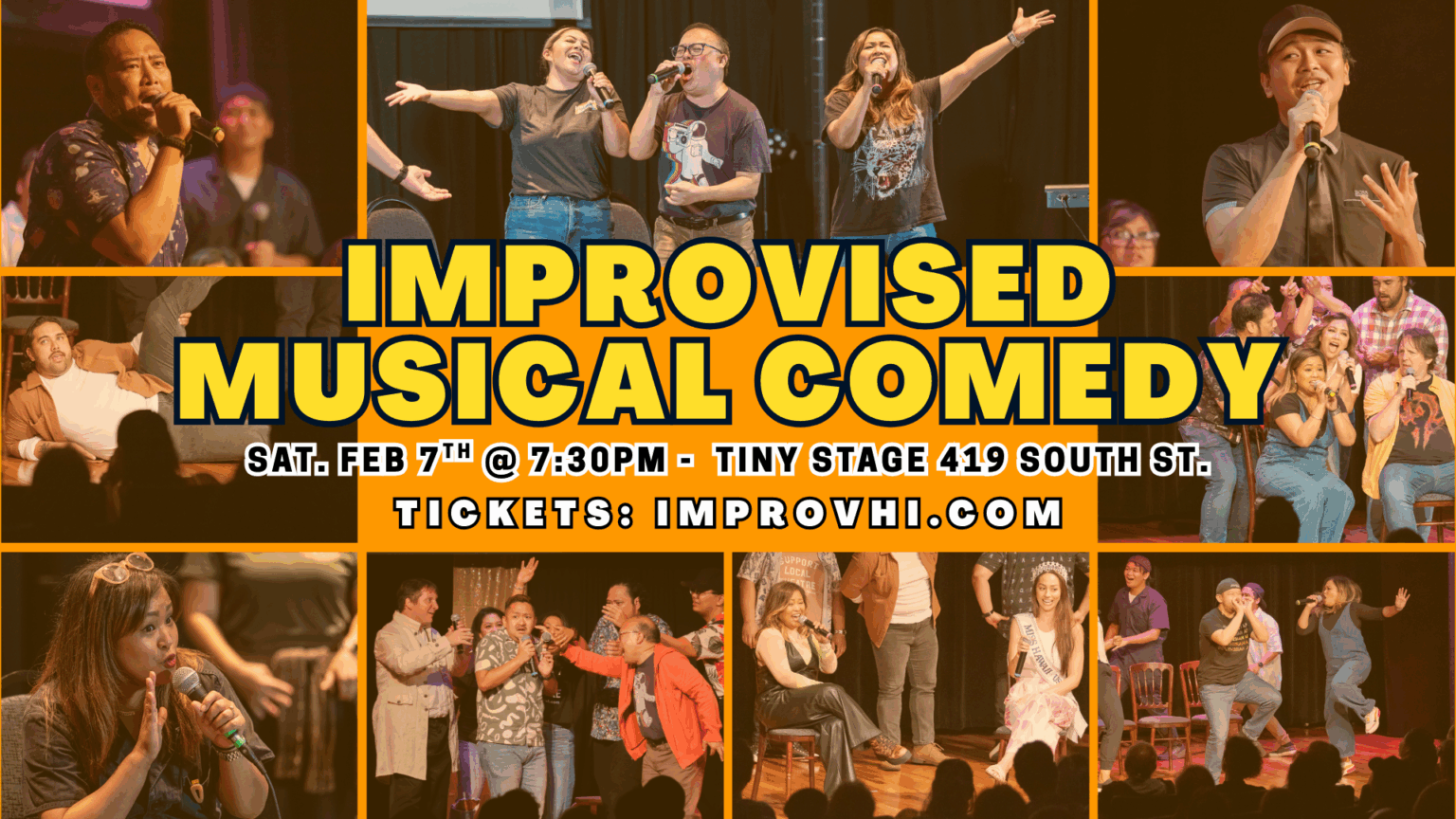 Improvised Musical Comedy- 02/07/2026 • improvhi.com